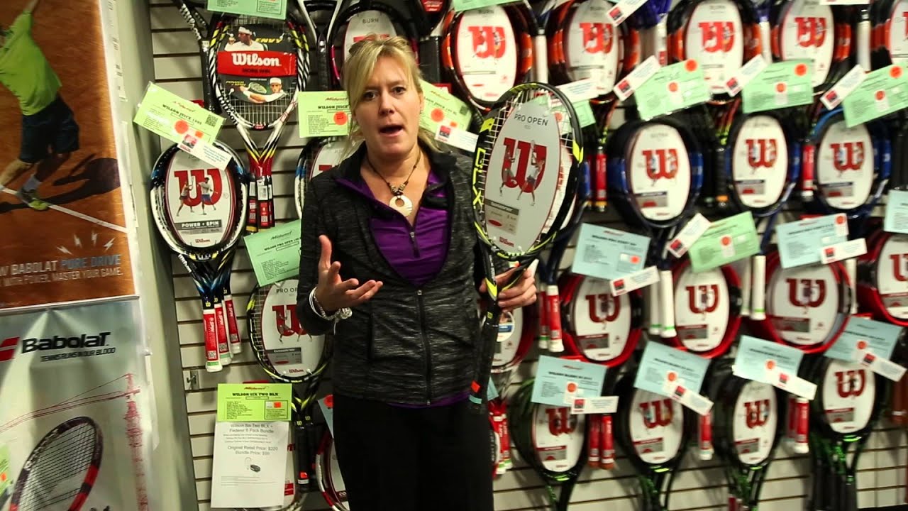 Wilson Pro Open 100 Tennis Racquet - YouTube