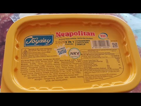 Review Es Krim Joyday Neapolitan (Harga Rp9.300 di Alfamart) - YouTube