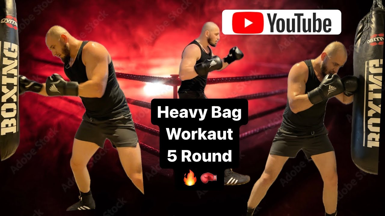 Boxing Heavy Bag Workout ROUND 5 - YouTube