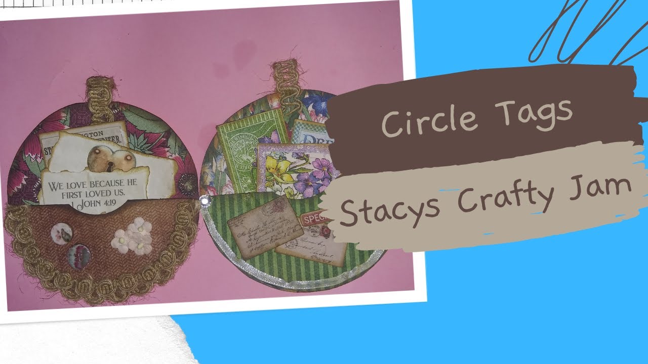 How To Make Circle Tags - YouTube