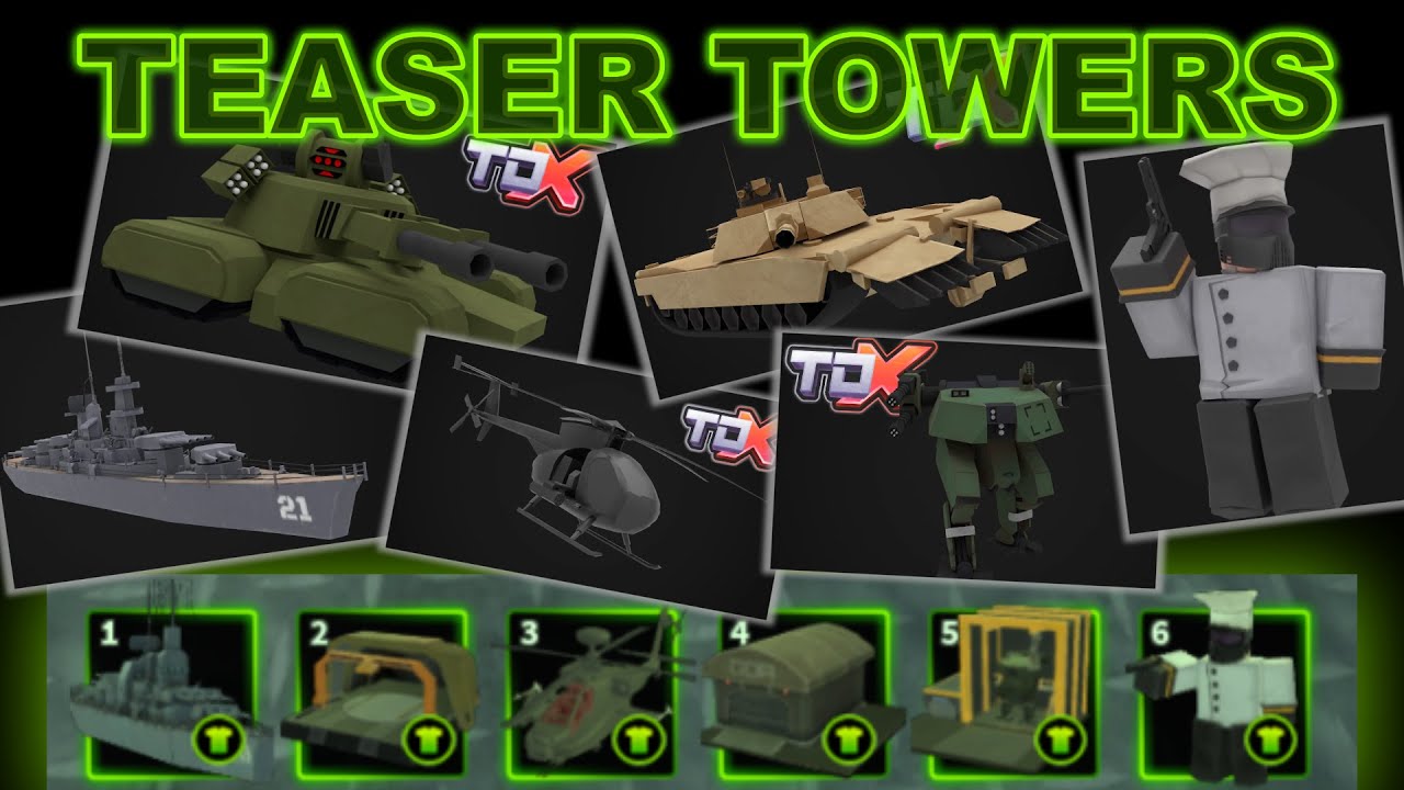 Teaser towers vs endless | Tower defense x - YouTube