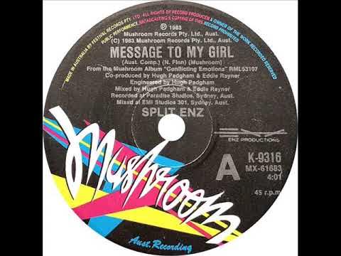 Split Enz - Message To My Girl - YouTube