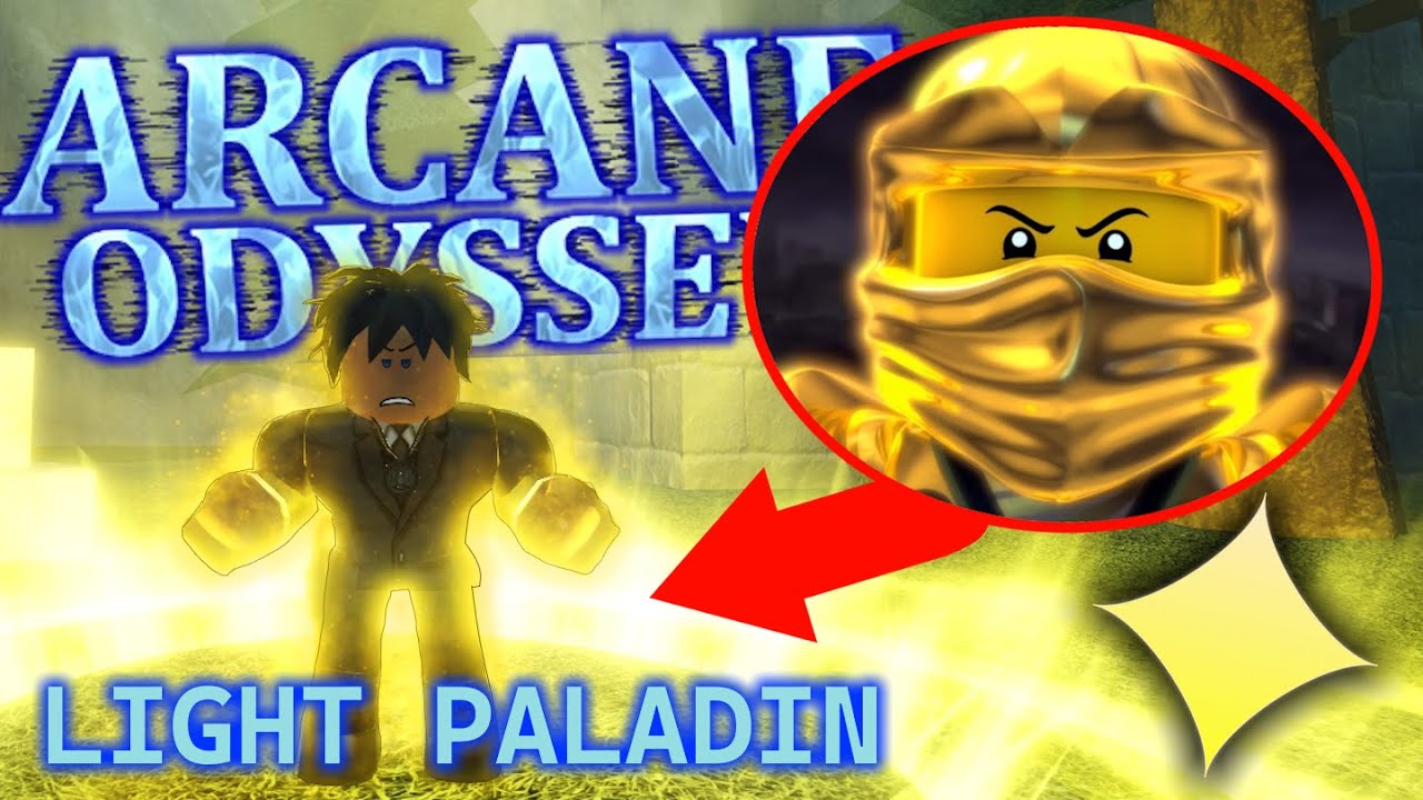 Arcane Odyssey - 'GOLDEN' LIGHT PALADIN SHOWCASE - YouTube