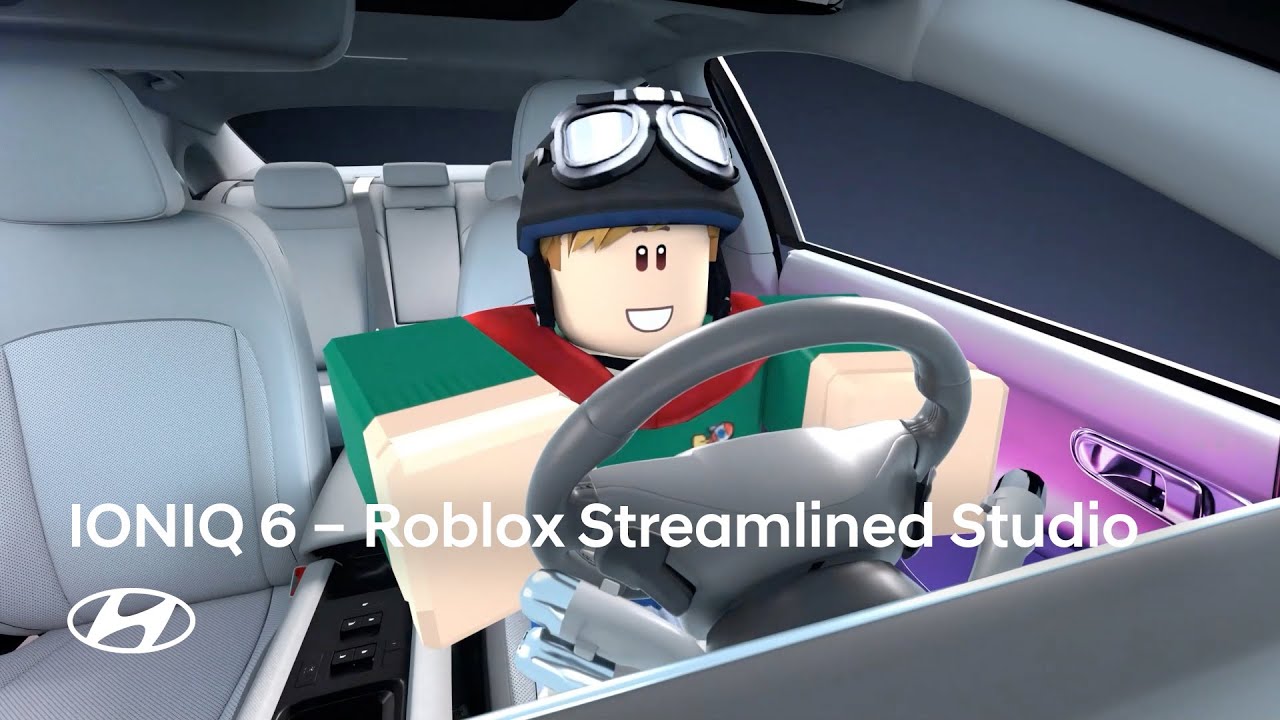 IONIQ 6 Themed Rooms in Streamlined Studio | available on Roblox - YouTube