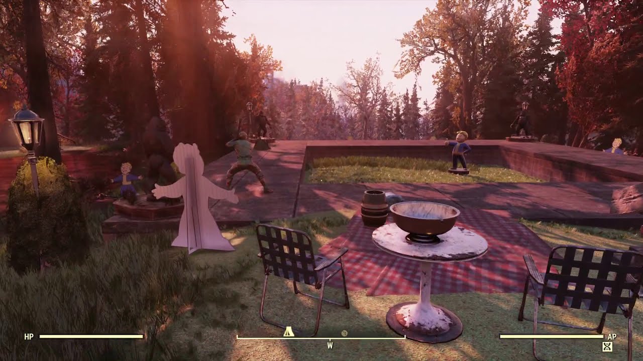 Fallout 76 Baseball Stadium Camp - YouTube