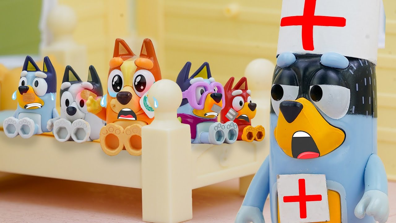 Five little Monkeys Jumping on the Bed | Bluey Nursery Rhymes & kids ...