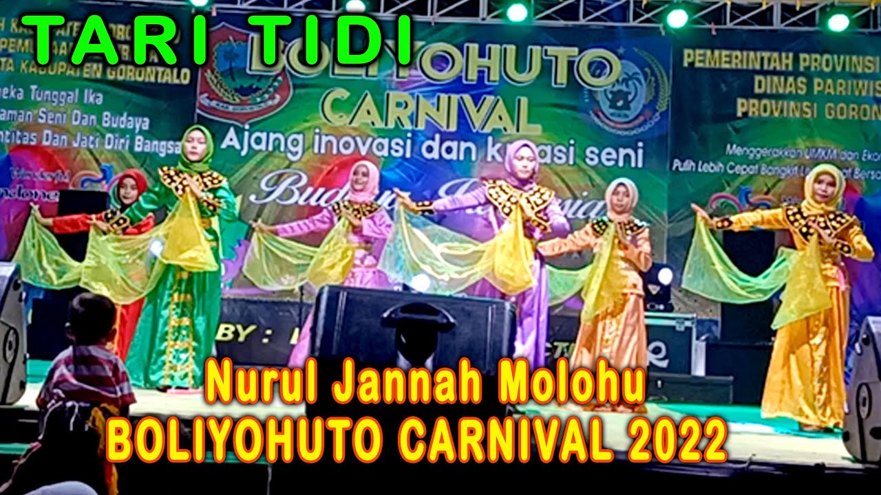 TARI TIDI LO O'AYABU !! BOLIYOHUTO CARNIVAL 2022 | Tarian Gorontalo ...