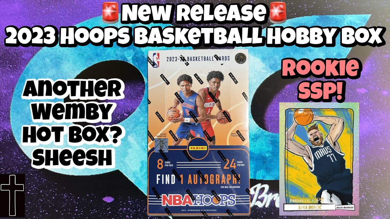🚨NEW RELEASE | 2023 HOOPS BASKETBALL HOBBY BOX REVIEW | SSP & WEMBY ...