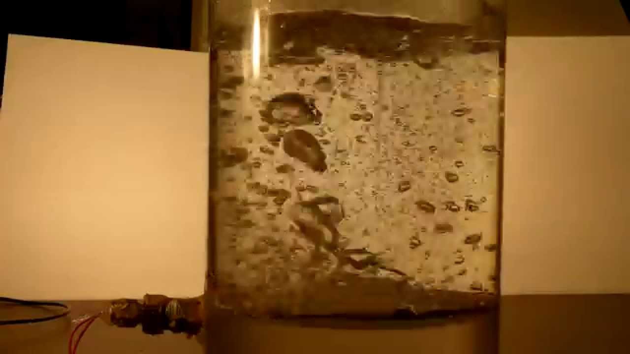 Pool boiling in Earth gravity - Heat Transfer Experiment (30 frames per ...