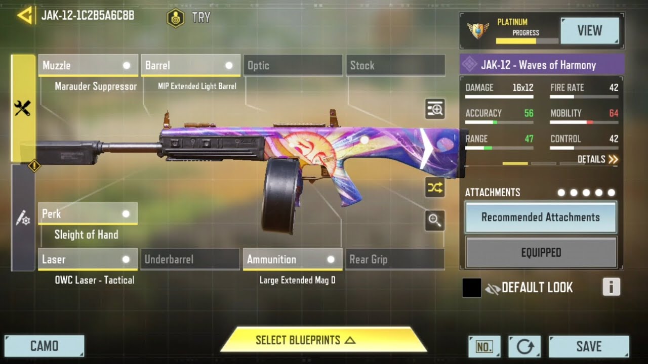 CODM JAK-12 ATTACHMENT/MP#codm #callofdutymobile - YouTube