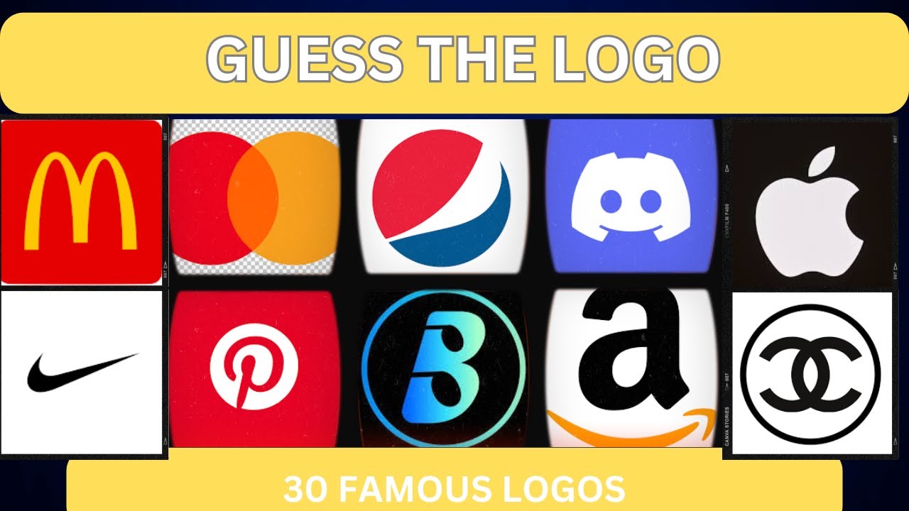 GUESS THE LOGO CHALLENGE IN 3 SECS-30 FAMOUS LOGO QUIZZES-EASY, MEDIUM ...