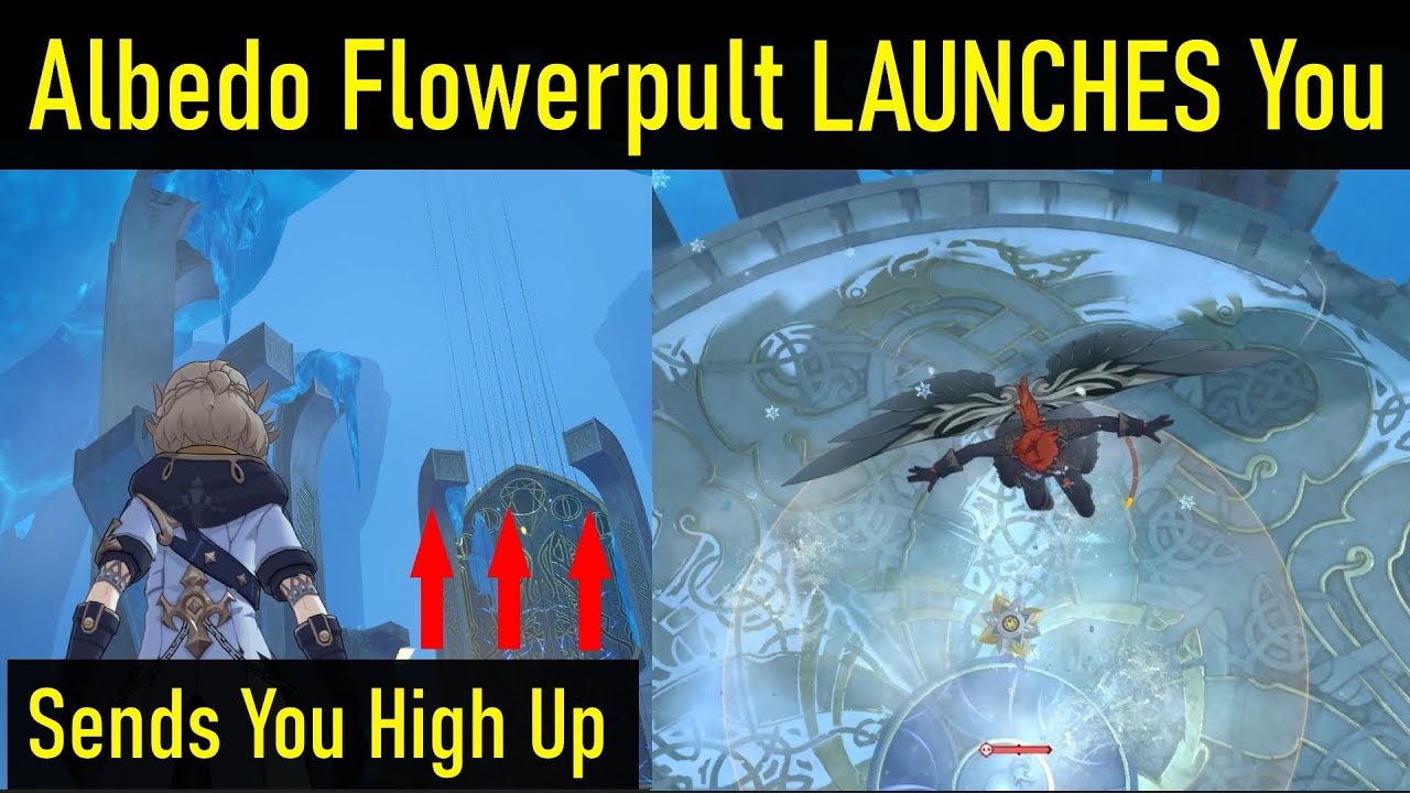 Genshin Impact - Albedo Flowerpult Launches You Into The Sky (Albedo ...