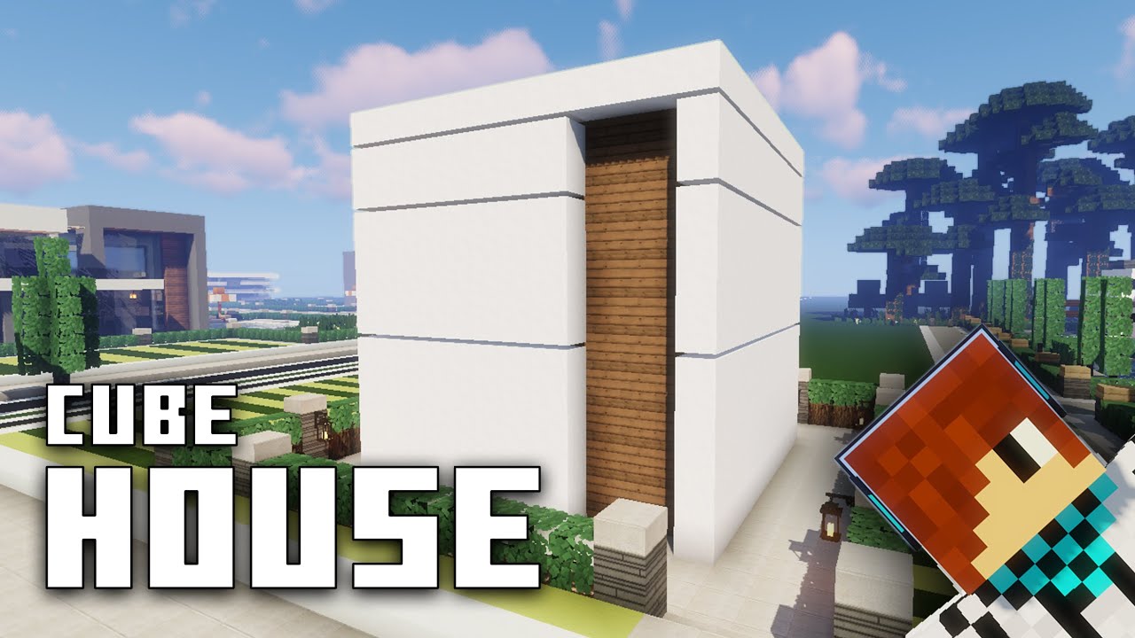 Minecraft Tutorial: Cube House [12x12x12] - YouTube
