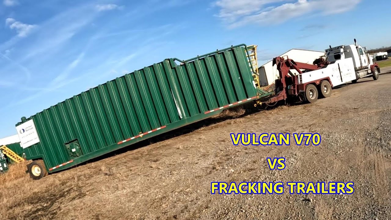 Vulcan V70 Versus Fracking Trailers... - YouTube