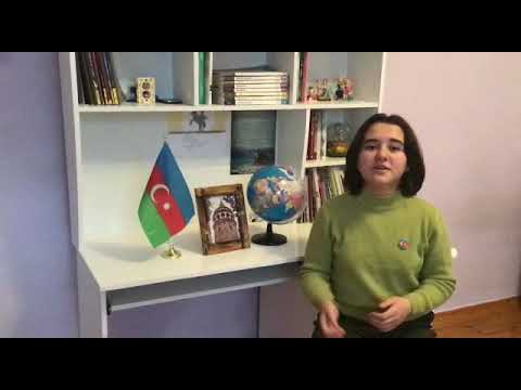 Matanet KARİMOVA - Oguz, 3 Sayli Tam Orta Mekteb - Öğrencimiz Gülər ƏNSƏRLİ Kendini Tanıtıyor