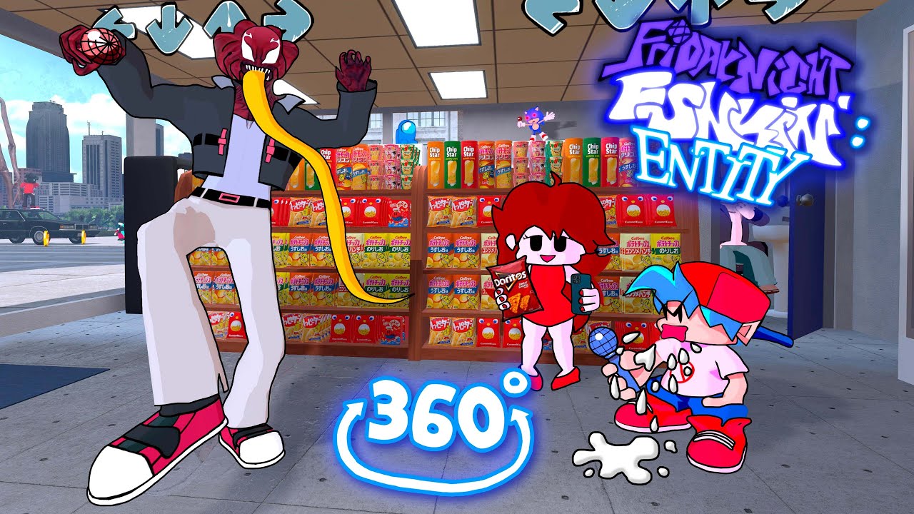 FNF Entity Animation 360° Vs Aldryx - Shotgun Shell - YouTube