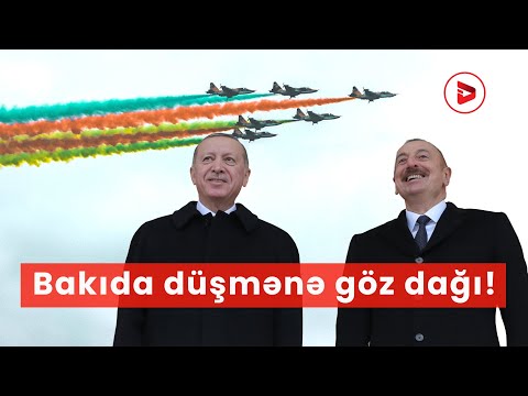 Azərbaycan Ordusunun hərbi hava qüvvələri Zəfər paradında düşmana göz dağı verdi