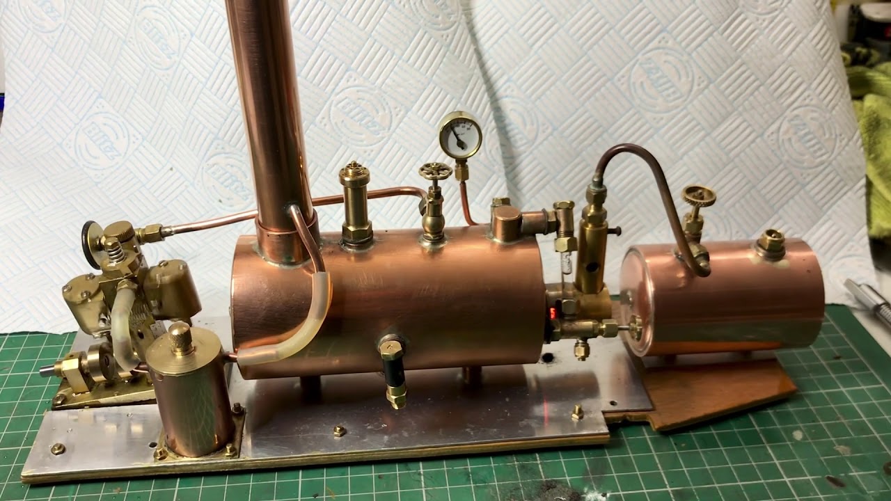 MacSteam Boiler and twin cylinder oscillating steam engine running on ...