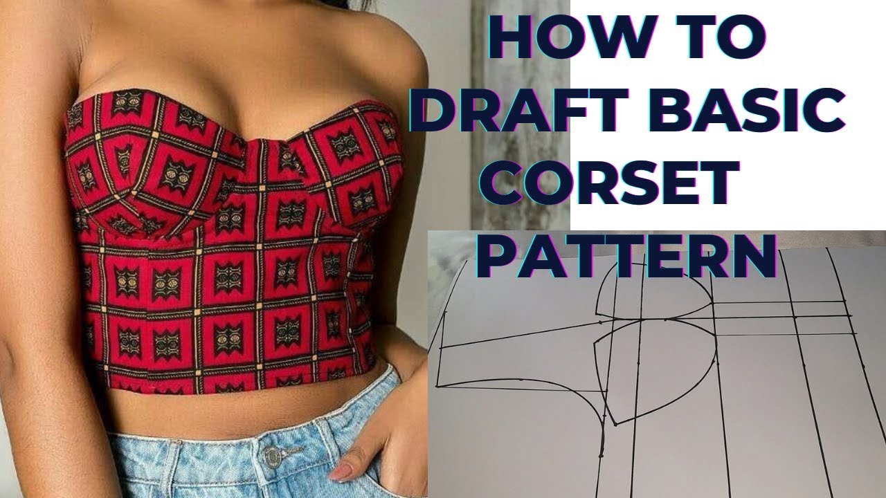 DIY HOW TO CUT CORSET BUSTIER PATTERN |Step-by-Step |#CORSET - YouTube