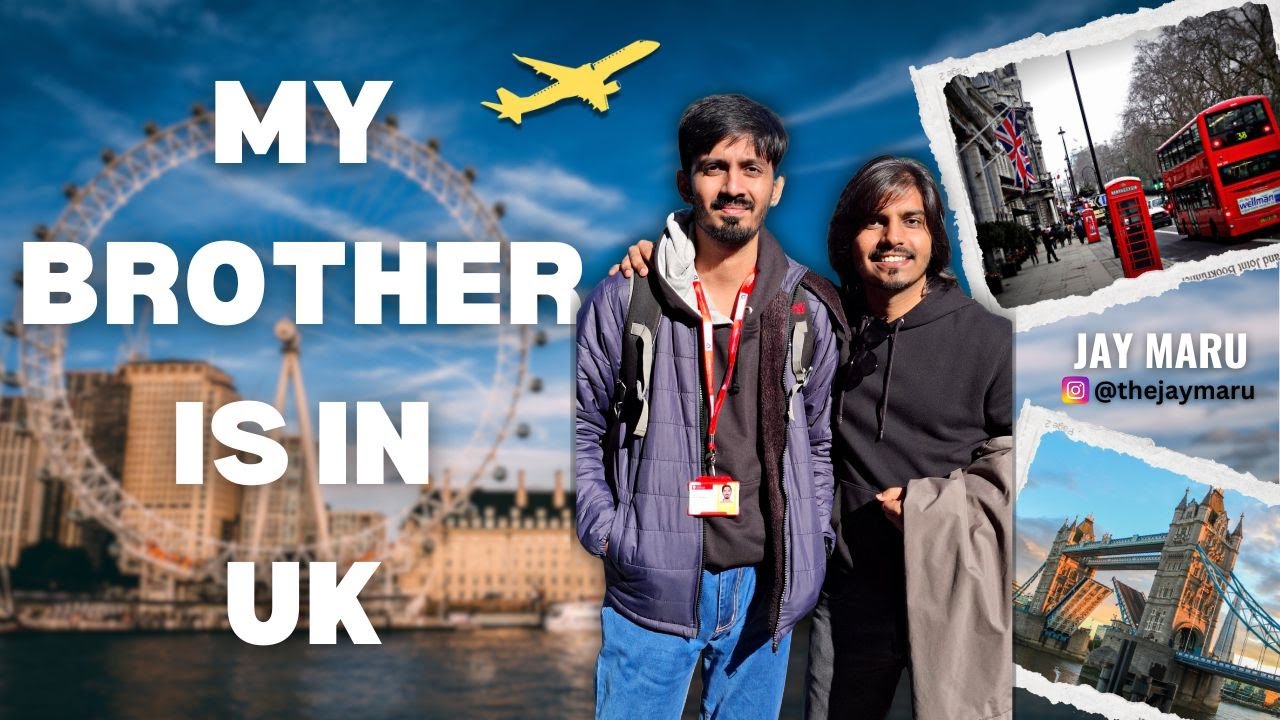Finally my brother is here in the UK 🥳 - YouTube