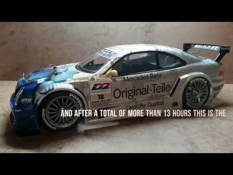 RC Mercedes CLK DTM, AMG, part 3 Vintage Tamiya nitro TG10 mk.1 kit ...