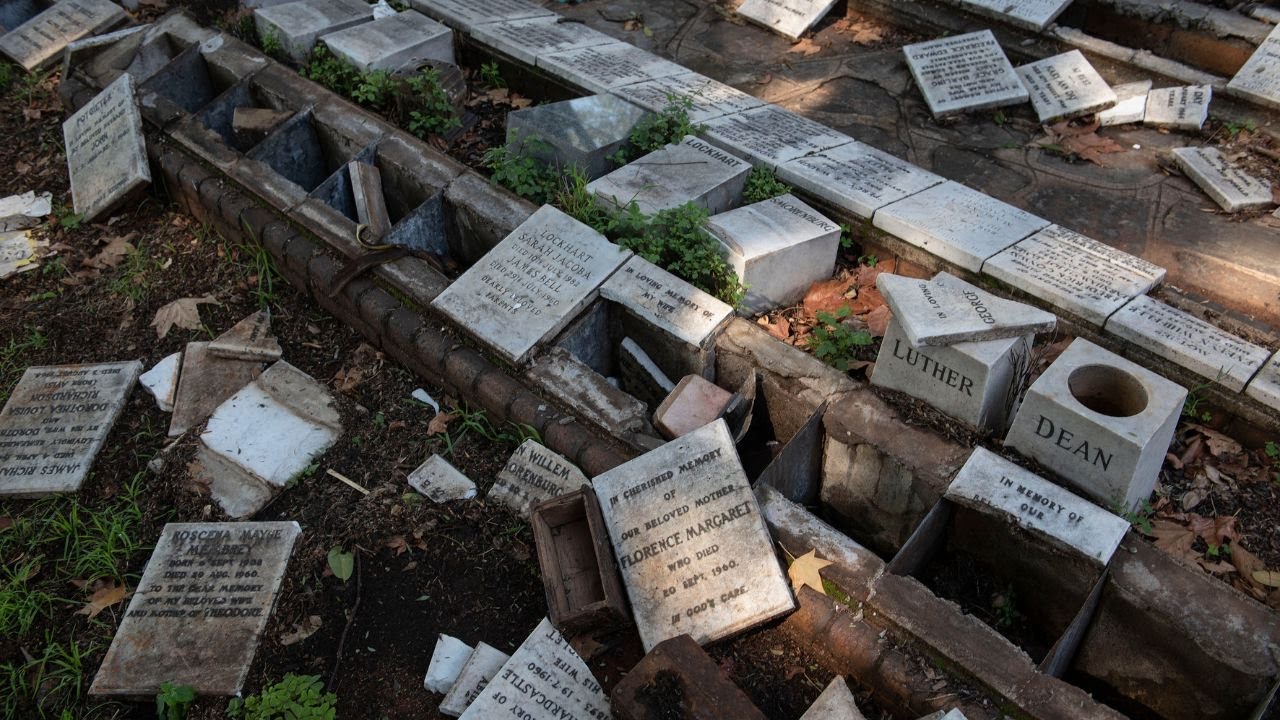 About 4 000 resting places at Braamfontein Cemetery torn apart by ...