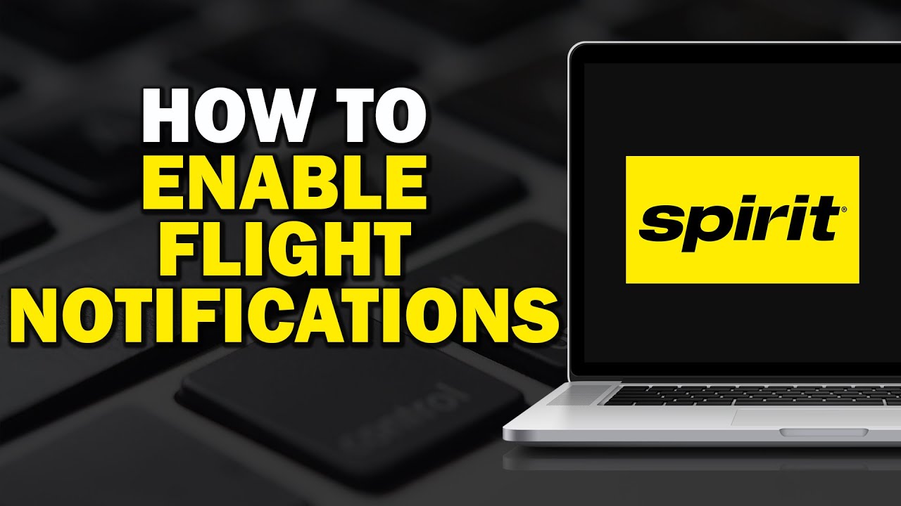 How To Enable Flight Notifications On Spirit Airlines (Quick Tutorial ...
