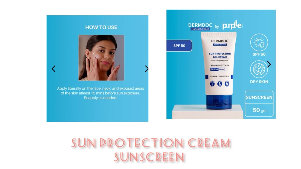 DERMDOC sunscreen for normal to dry skin,, spf30 # purple Haul,Rs under ...