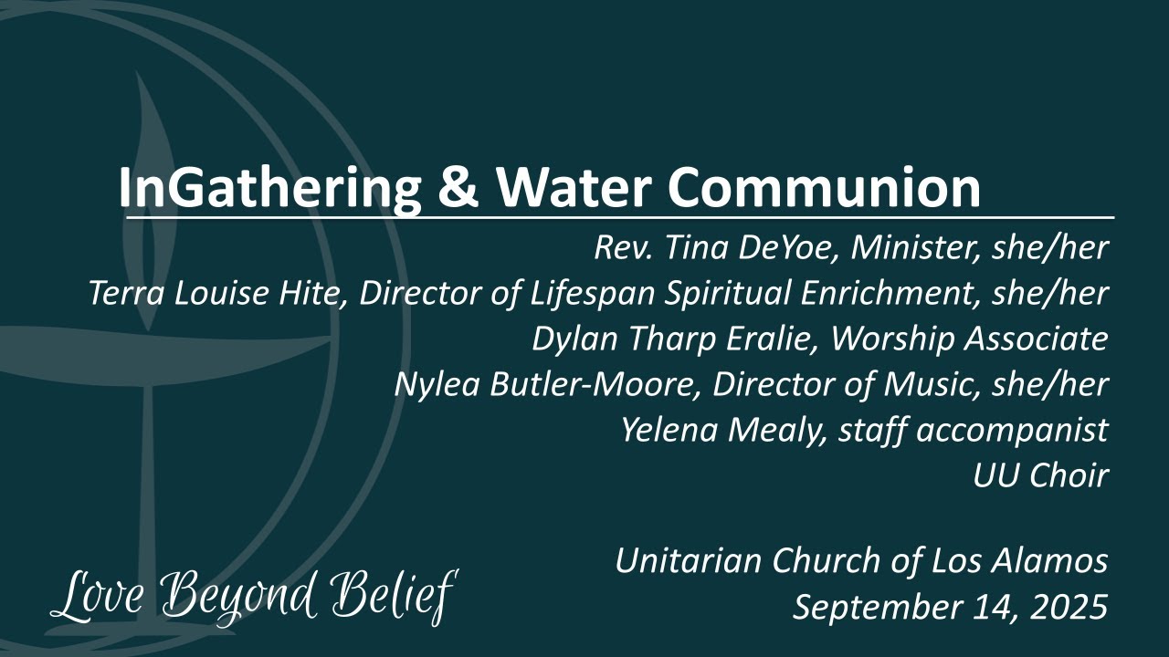 InGathering and Water Communion - YouTube