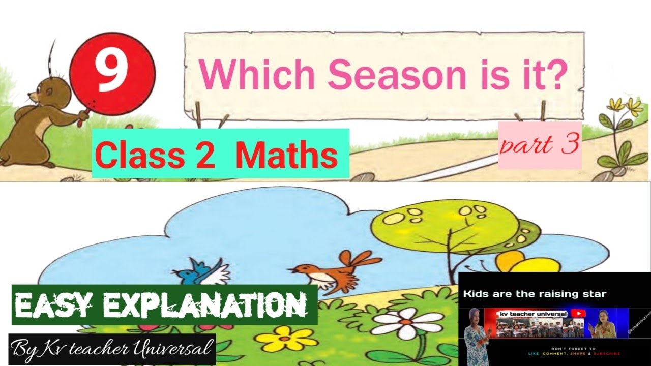 Which Season is it? Class 2 Maths Chapter 9 New NCERT solutions/CBSE ...