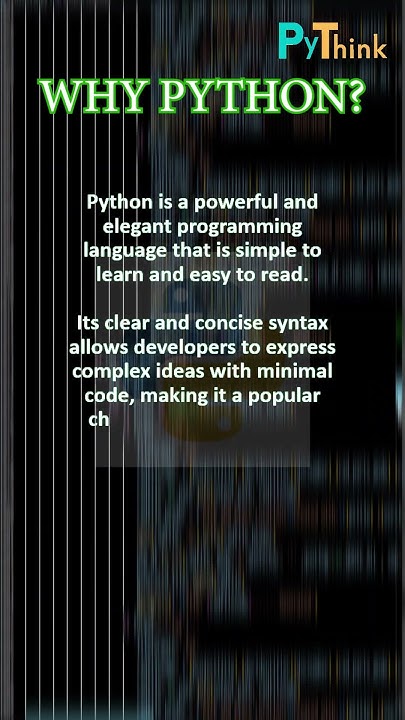 Python Introduction Python Pythink Pythink1 Youtube