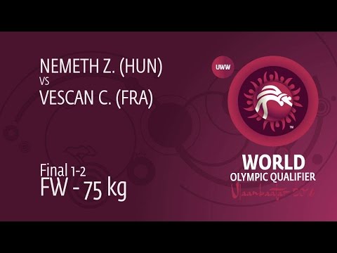 GOLD FW - 75 kg: C. VESCAN (FRA) df. Z. NEMETH (HUN), 6-2