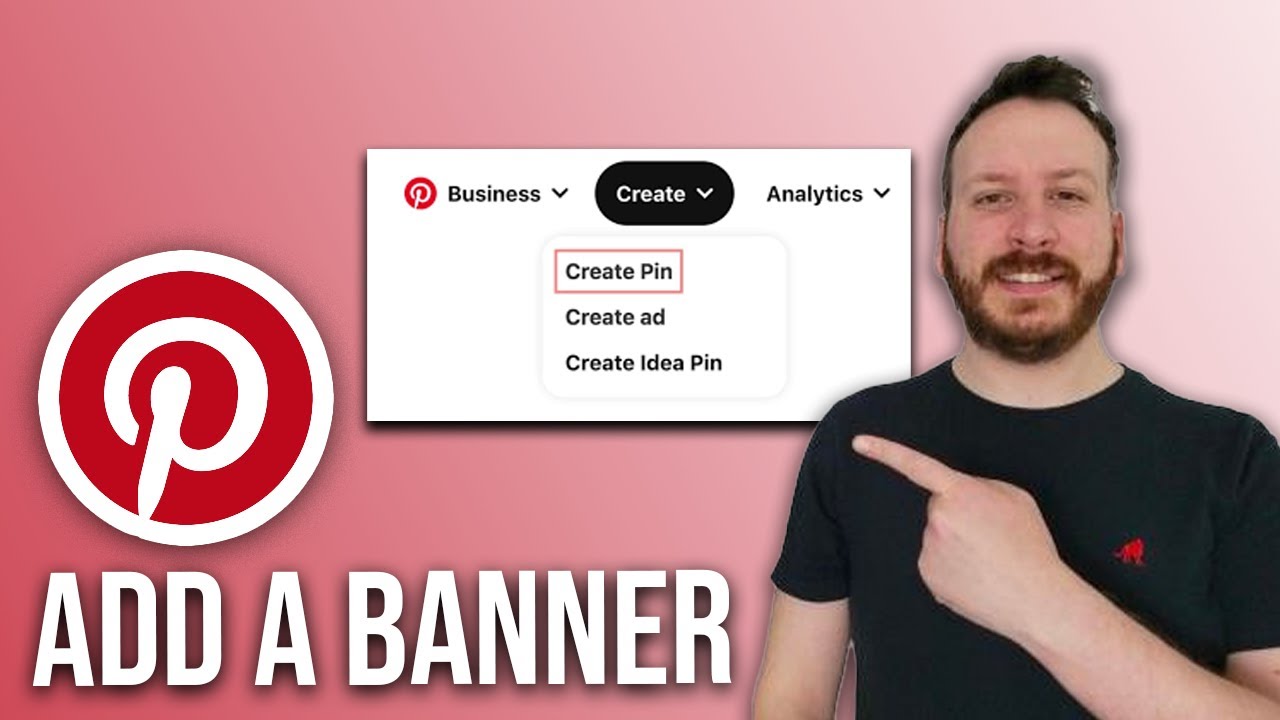 How To Add A Banner On Pinterest Mobile - YouTube