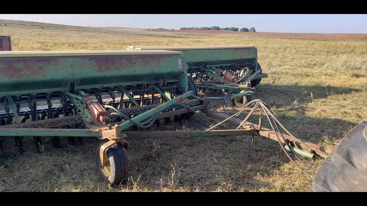 Replacing Seed Tubes on a John Deere 8350 Grain Drill - YouTube