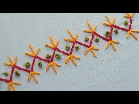 New Zig Zag Embroidery tutorial for beginners / hand embroidery Video ...