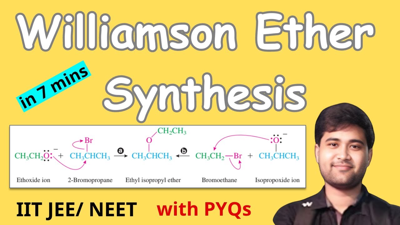 Williamson Ether Synthesis | Alcohol Phenol Ether Class 12 | Williamson ...
