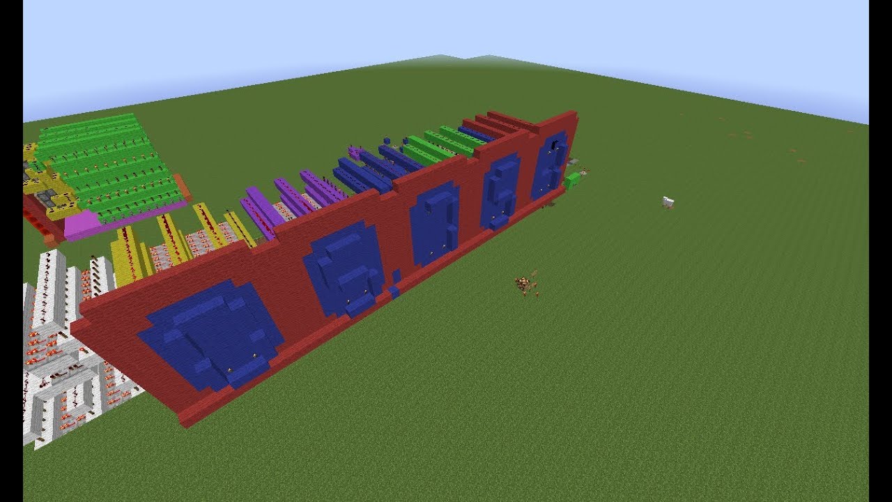 Minecraft Redstone digital clock tutorial, part 1 (1.7.2) - YouTube
