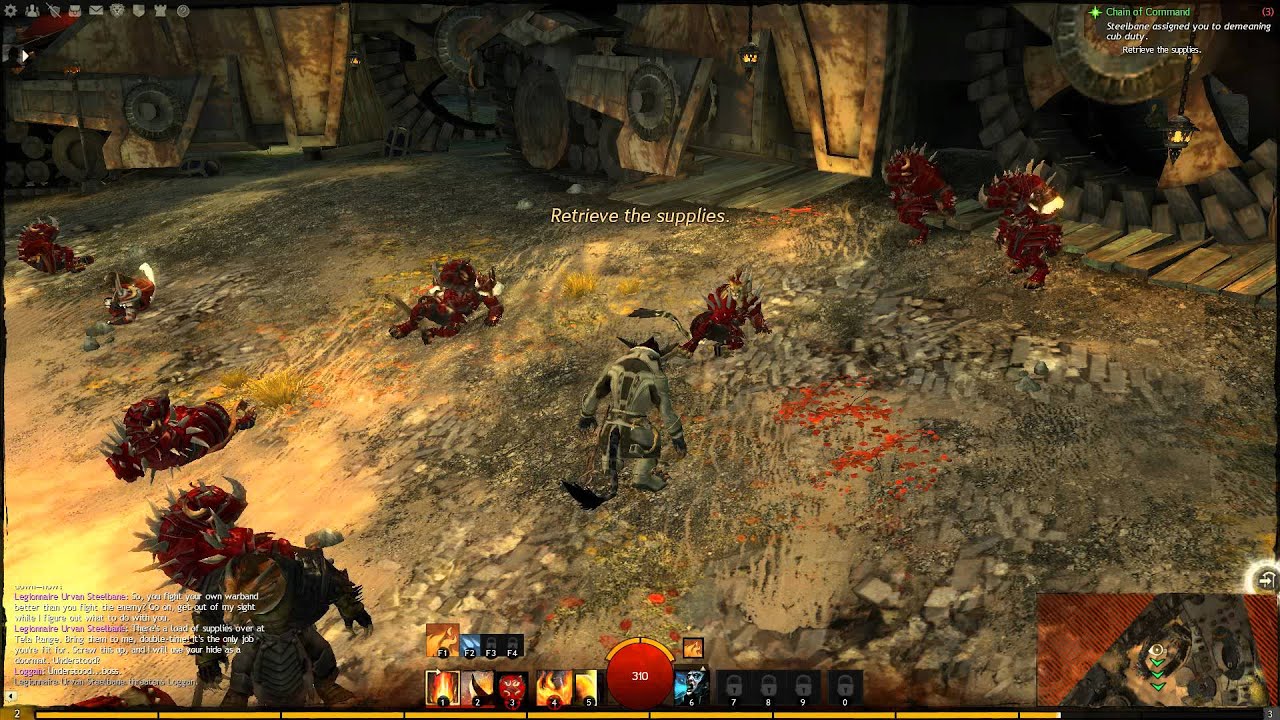 Guild Wars 2 Walkthrough Charr Elementalist Part 3[Chain of Command ...