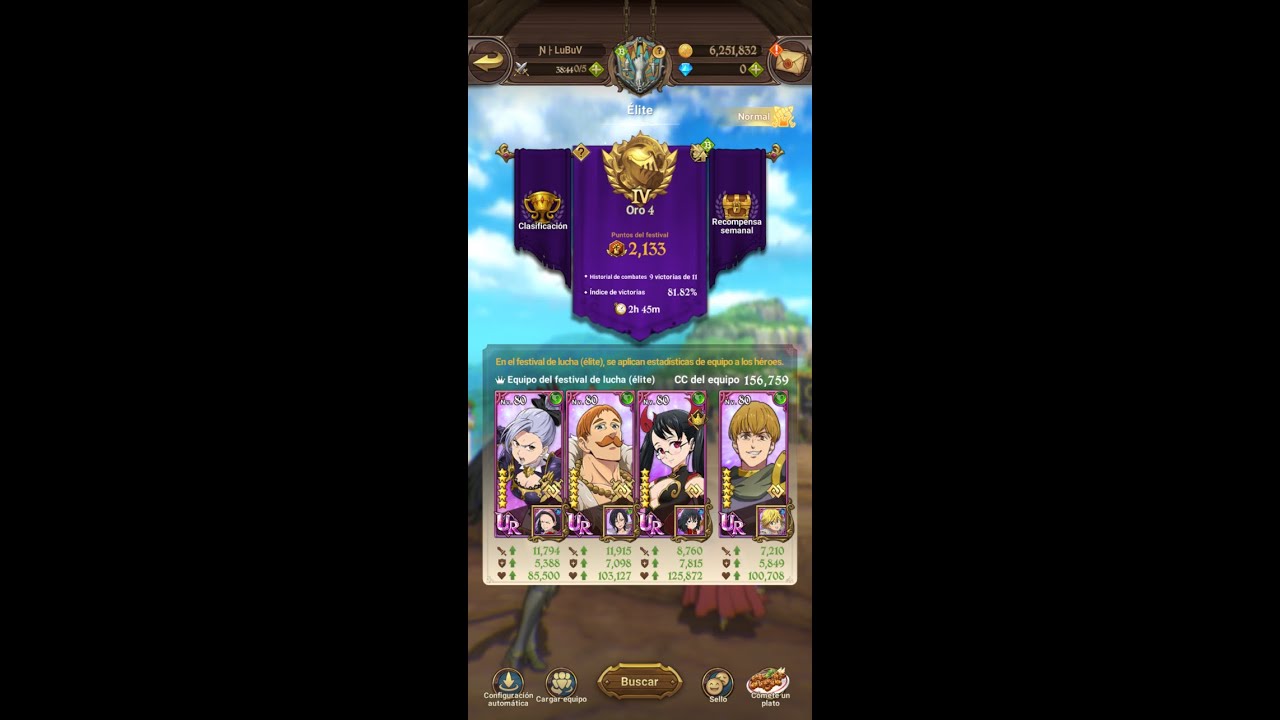 --🧐Mono Verde 7DS Grand Cross TEAM PVP Elite Counter para Lilia y ...