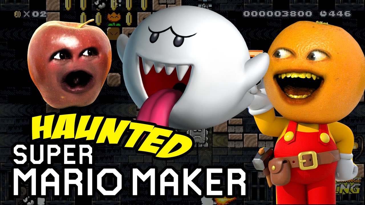 Annoying Orange - Haunted Super Mario Maker! w/ Midget Apple # ...