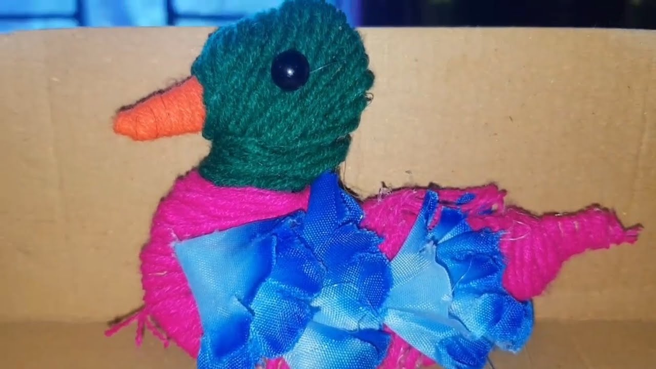How to make woolen Duck || Woolen craft - YouTube