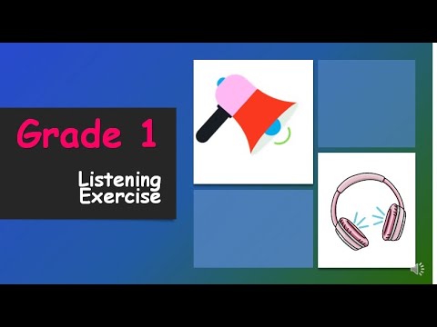 Grade 1: Listening Exercise - YouTube