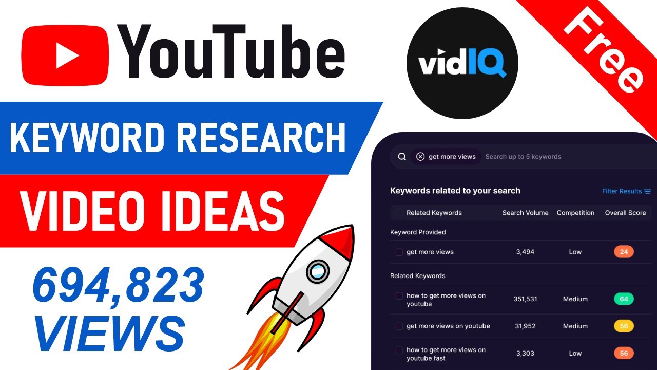 YouTube Keyword Research Vidiq - YouTube SEO Tools & YouTube Course ...
