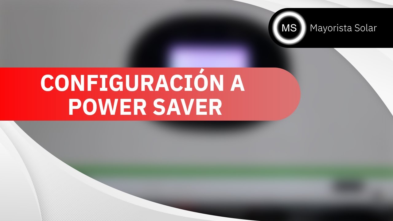 Como configurar a POWER SAVER - YouTube