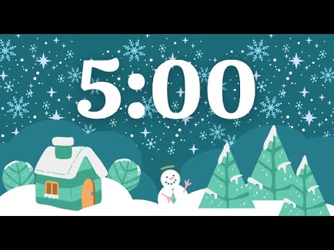 5 Minute Winter Timer with Soft Music and Chime ️🌨️ - YouTube