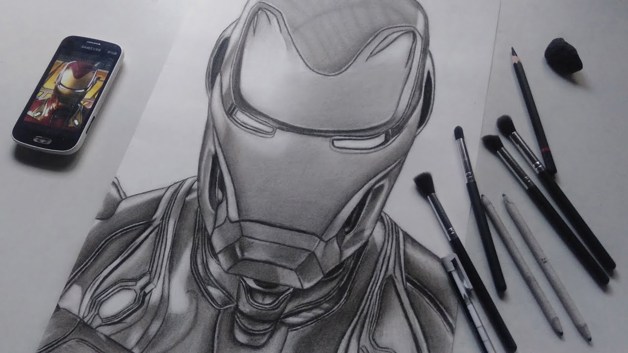 How to draw Iron Man easy drawing method | Iron Man drawing - YouTube