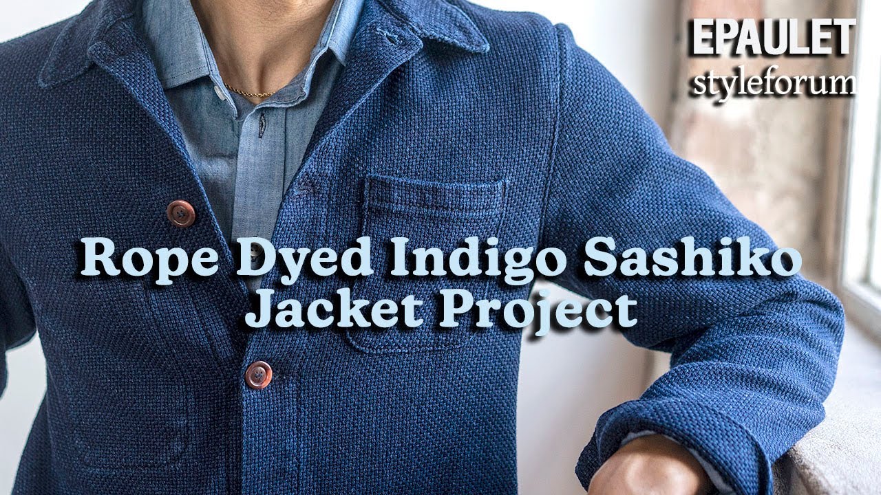 Rope Dyed Indigo Sashiko Doyle & Field Jacket - YouTube