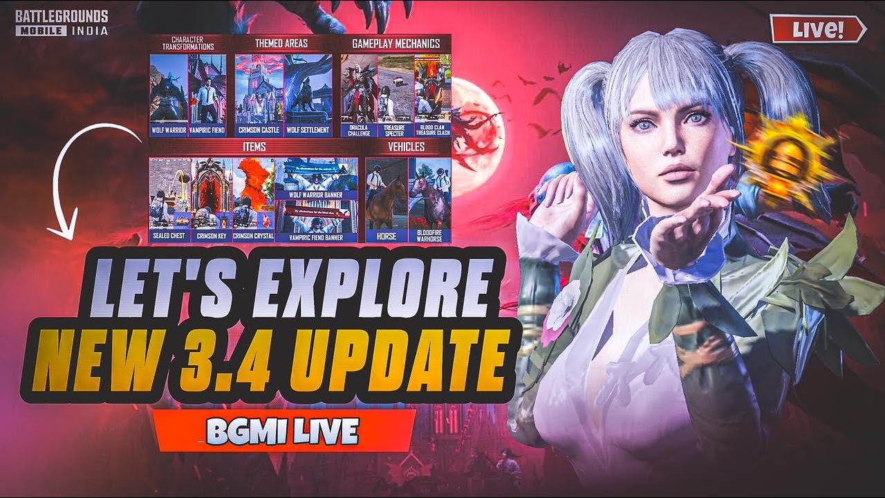 BGMI NEW UPDATE 3.4 GAMPLAY - YouTube