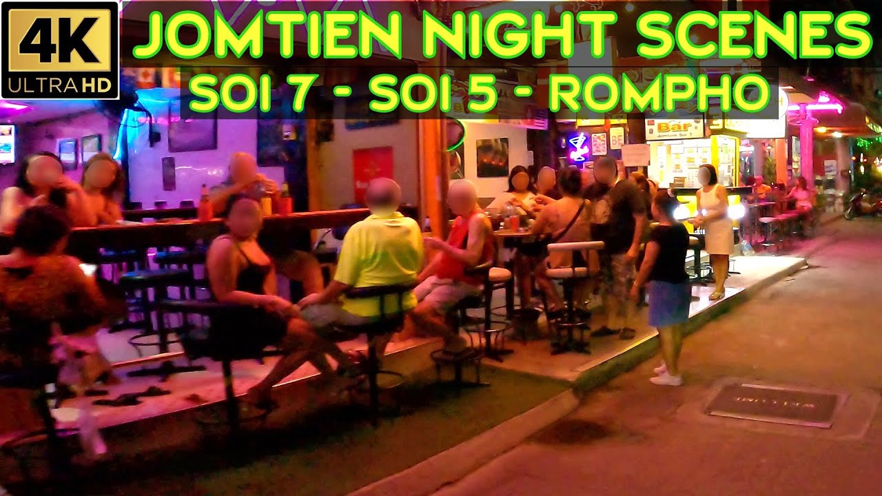 Jomtien Night Scenes Soi 7 Soi 5 Rompho 2024 Pattaya Thailand - YouTube
