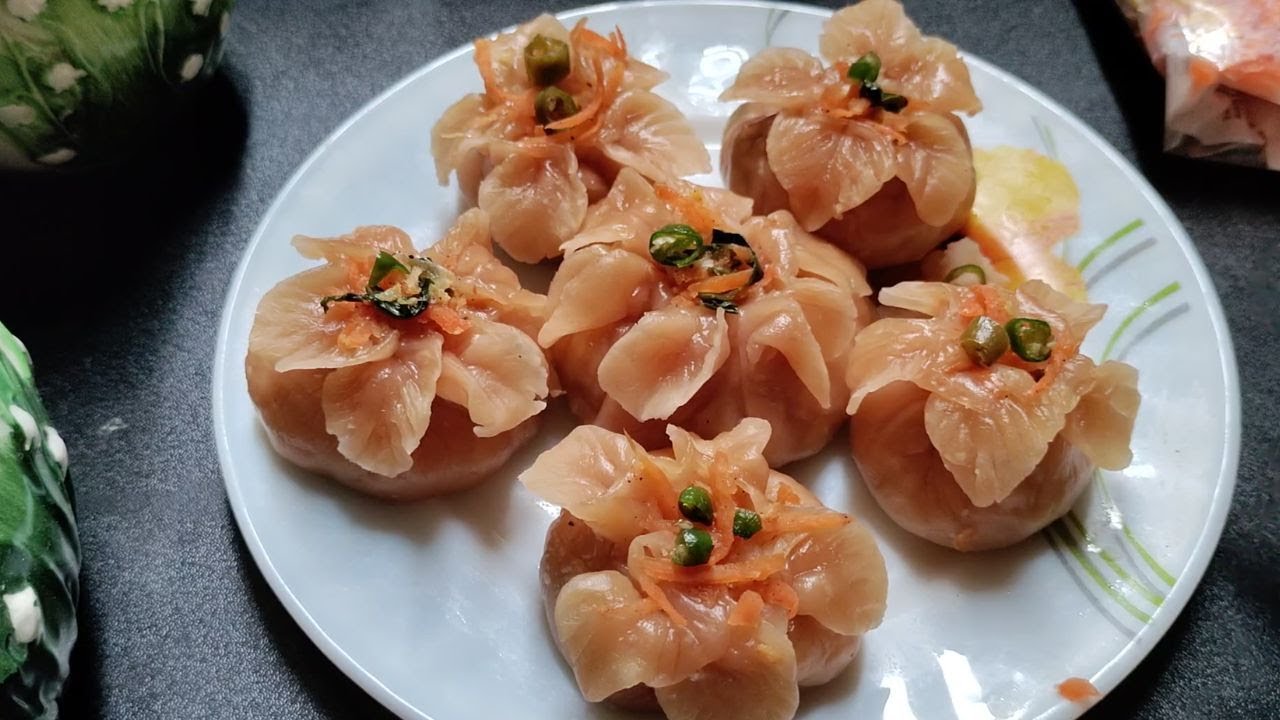 soft and juicy Vegetable with egg momos recipe | Colorful momo | Indian ...